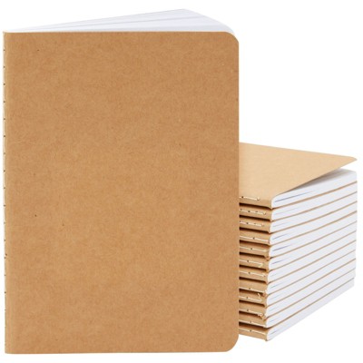 Paper Junkie 12-pack Kraft Paper Notebooks, Writing Journal With 80 ...