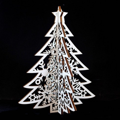 Ganz 10.0 Inch Laser Cut Christmas Tree Star Laser Tree Sculptures : Target