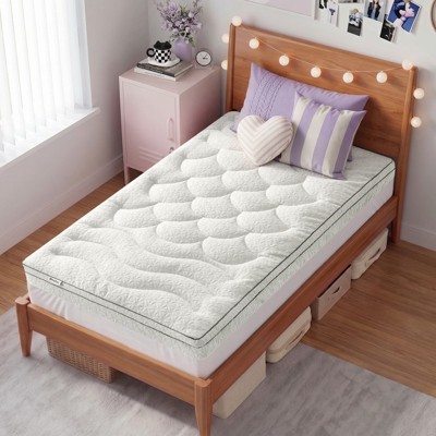 Bestier 3" Twin XL Dual Layer Mattress Topper, Medium Firm Cooling Bed ...