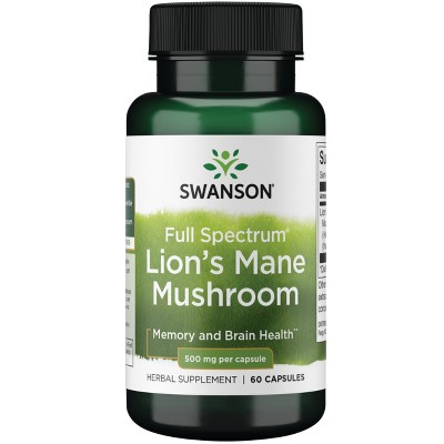 Lion's Mane Mushroom - 120 X 500 Mg Capsules By Double Wood Supplements ...