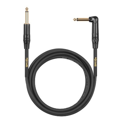 Kirlin Premium Plus Straight To Right Angle Instrument Cable, Carbon ...