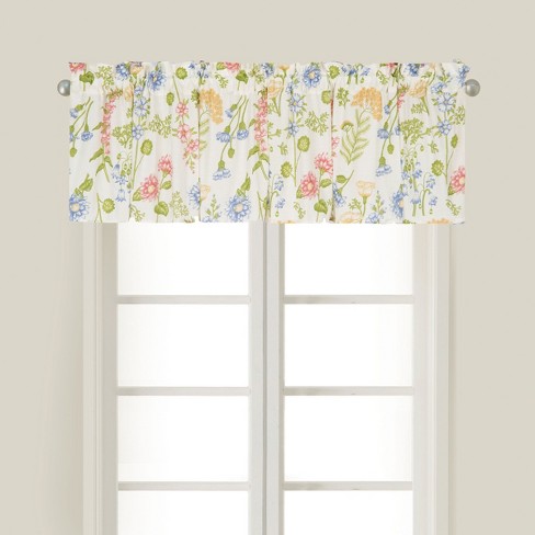 C&f Home Jeanette Cotton Cream Valance Window Treatment Set 2 : Target