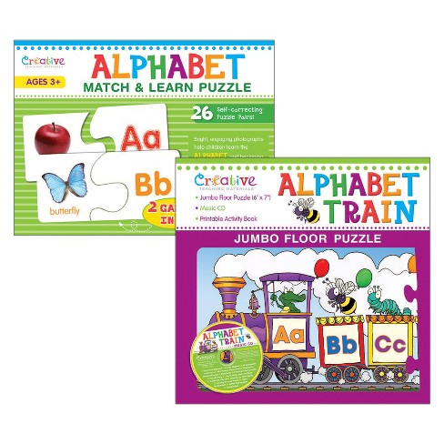 Creative Teaching Materials Alphabet Puzzle Bundle, Set Of 2 : Target