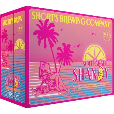 Short's Soft Parade Shandy Fruit Rye Ale Beer - 12pk/12 Fl Oz Cans : Target