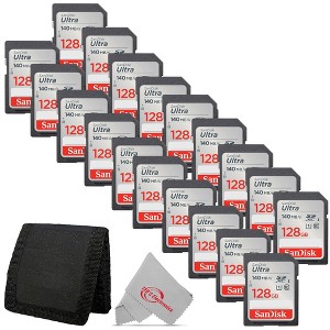 Sandisk Ultra 128GB SDXC UHS-I Class 10 Memory Card + Card Wallet : Target