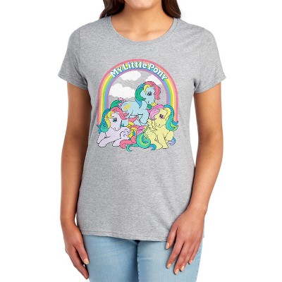 Women's My Little Pony Retro Under The Rainbow T-Shirt : Target