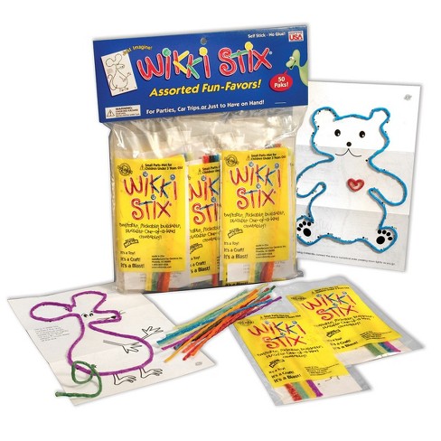 Wikki Stix - Individually Packaged - Assorted Fun Favors - Pack Of 50 ...