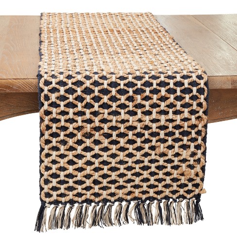 Saro Lifestyle Jute Rope Table Runner, 16"x72", Blue : Target