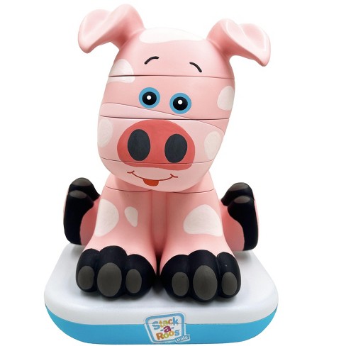 Stack-a-roos/stackaroos Barnyard Animal Stacking Stem Toy For Toddlers ...