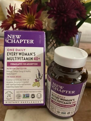 New Chapter Women's Multivitamin 40+ For Energy, Healthy Aging + Immune ...