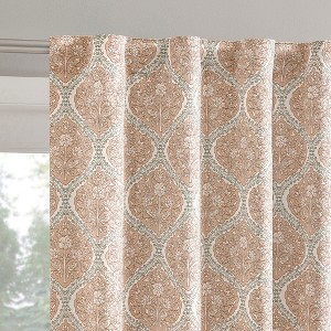Sun Zero 2pc 40"x63" Lanet 100% Blackout Vintage Ogee Magnetic Closure ...