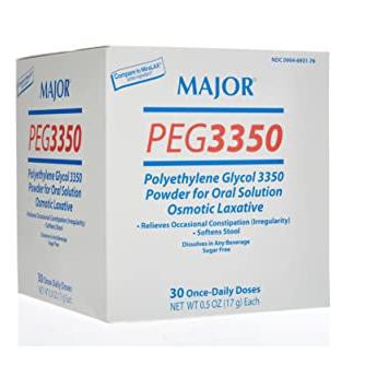 Mylan Polyethylene Glycol 3350 Powder Packets 17g, 30 Ct : Target