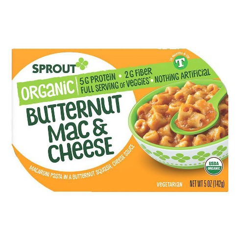 Sprout Foods Organic Butternut Mac And Cheese Toddler Meals - 5oz : Target