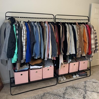 Metal Garment Rack Black - Brightroom™ : Target