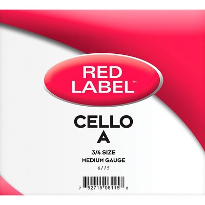 Super Sensitive Red Label Series Cello A String 3/4 Size, Medium : Target