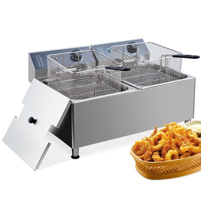 Whizmax Electric Deep Fryer Stainless Steel With Basket, 8l/8.45qt ...