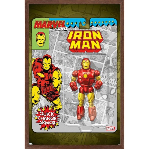 Trends International Marvel Toy Vault - Iron Man Framed Wall Poster ...