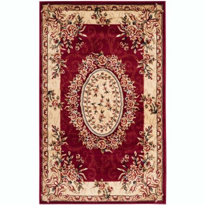 Lyndhurst Lnh328 Power Loomed Accent Rug - Red/ivory - 3'3"x5'3 ...
