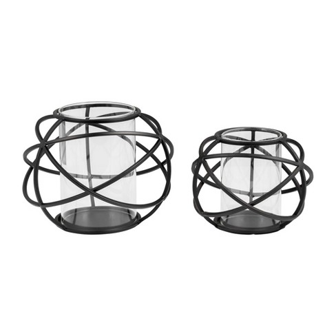 Sagebrook Home Set Of 2 Decorative Orb Candle Holders - Contemporary 6 ...
