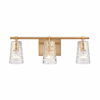 Elk Home Lightweave 3 - Light Vanity In Satin Brass : Target