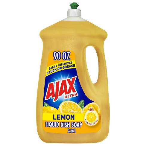 Ajax Lemon Ultra Super Degreaser Dishwashing Liquid Dish Soap - 90 Fl ...