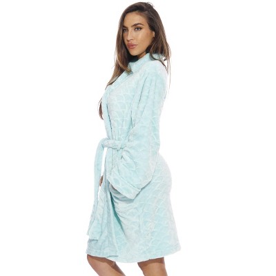 Just Love Womens Plush Solid Robe | Ladies Bathrobe 6311-mint-3x : Target