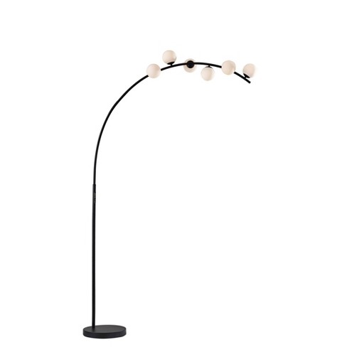Adesso Ronan Arc Lamp (includes Led Light Bulb) With Smart Switch Black ...