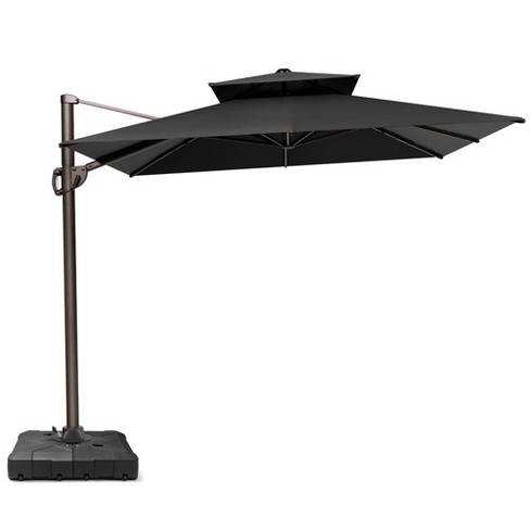 Crestlive Products 9x12ft Double Top Cantilever Umbrella Outdoor 360 ...