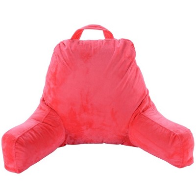 Cheer Collection Backrest Reading And Tv Pillow With Armrest - Hot Pink ...