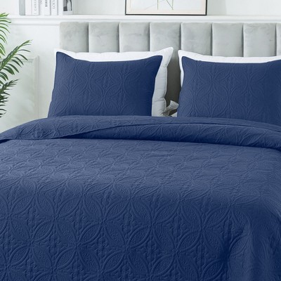 Lyon Teal King Quilt Set With King Shams - Levtex Home : Target