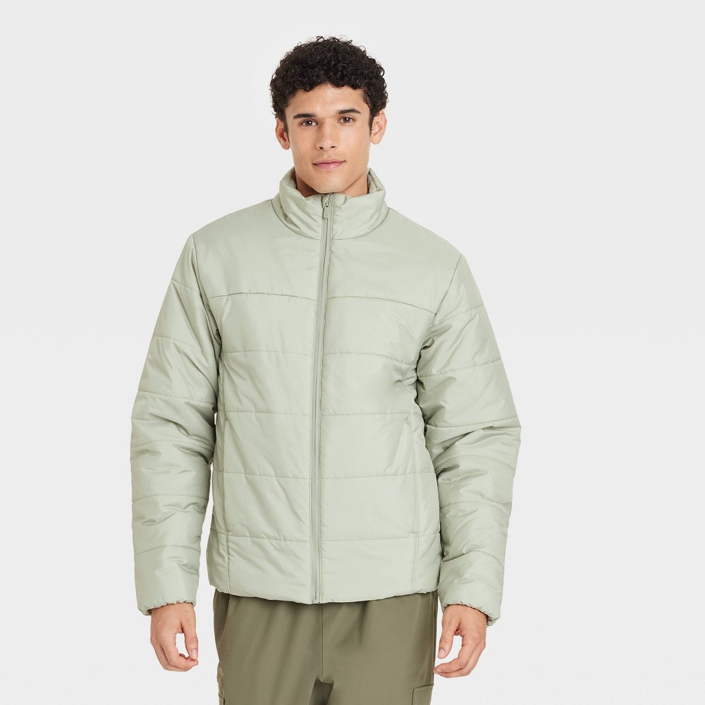 Men's Mid Weight Puffer Jacket with 3M Thinsulate - All In Motion ...