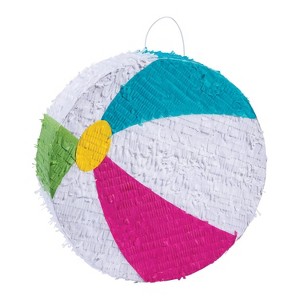 Fun Express 17 3/4" Pool Party Beach Ball Multicolor Papier-Mâché ...