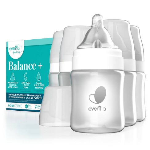 Evenflo 6pk Balance Wide-neck Anti-colic Baby Bottles - 5oz : Target