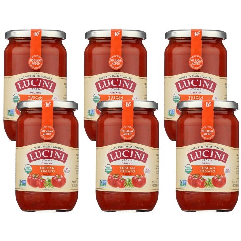 Lucini Organic Tuscan Tomato Sauce - Case Of 6/24 Oz : Target