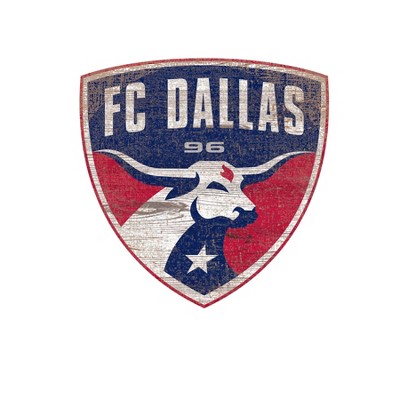 Mls Fc Dallas Distressed Logo Cutout Sign : Target