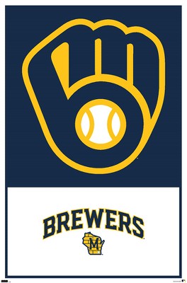 Trends International Mlb Milwaukee Brewers - Logo 22 Framed Wall Poster ...