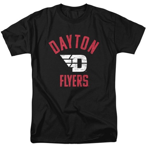 University Of Dayton Official Dayton Flyers Logo Adult T-shirt, Black ...