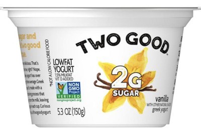 Two Good Low Fat Lower Sugar Vanilla Greek Yogurt - 32oz Tub : Target