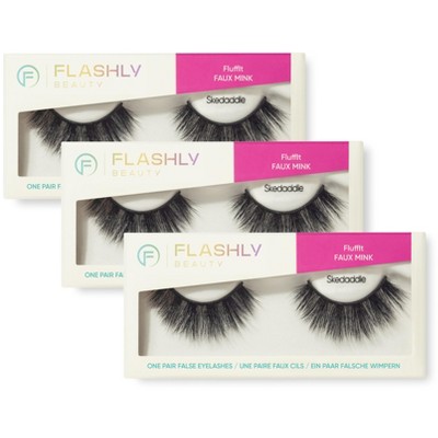 Flashly Beauty - Fluffit Faux Mink - False Eyelashes - Skedaddle ...