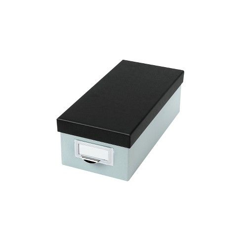 Oxford Index Card File Box 1000-card Capacity Blue Fog/black (oxf ...
