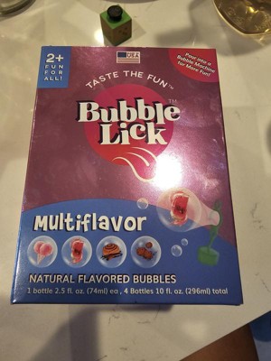 Bubblelick Premium Flavored Edible Bubbles Variety - 4pk : Target