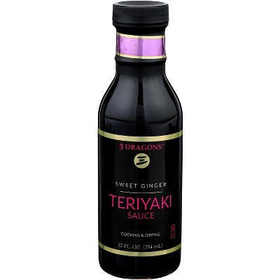 3 Dragons Classic Sweet Ginger Teriyaki Sauce - Case Of 6 - 12 Fl Oz ...