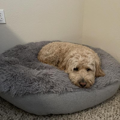 Super Plush Cuddler Round Dog Bed - Xl - Gray - Boots & Barkley™ : Target