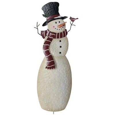 Collections Etc Christmas Snowmen Outdoor Garden Stakes Mr. Snowman ...