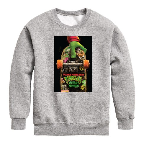 Boys' Teenage Mutant Ninja Turtles Mutant Mayhem Graphic Long Sleeve Fleece Sweatshirt ...