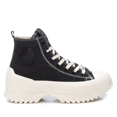 Refresh Women's Canvas Platform High-top Sneakers 170803 - Black, 6 ...