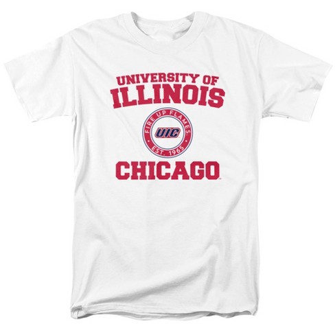 University Of Illinois Chicago Official Circle Logo Adult T-shirt ...