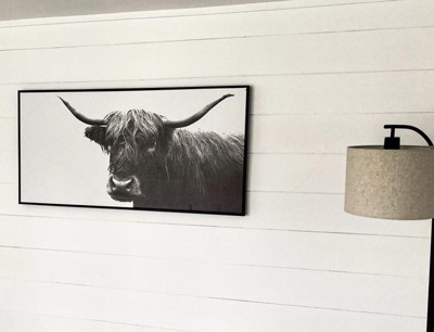 47" X 24" Highland Cow Framed Canvas - Threshold™ : Target