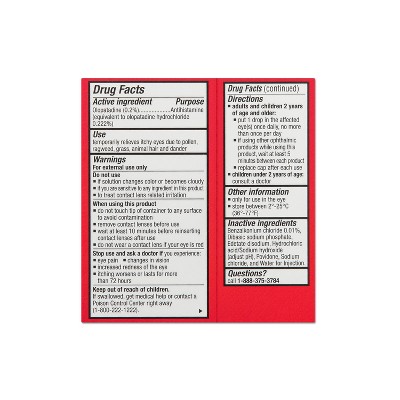 Once Daily Eye Allergy Itch Relief Eye Drops - 0.085 Fl Oz - Up & Up ...