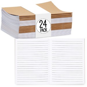 Paper Junkie Lined Kraft Journals Bulk Set, 24 Pack 8.5x11 Inch, 48 ...